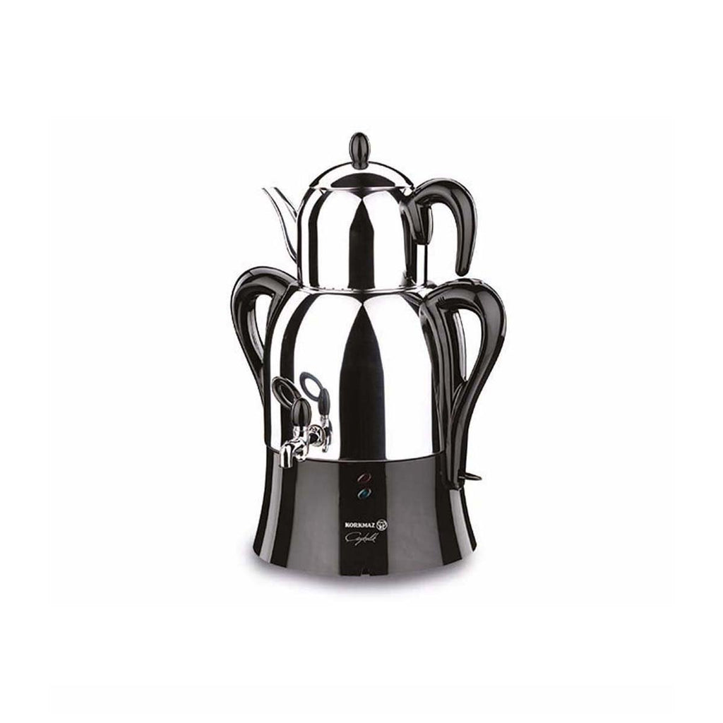 Korkmaz Caykolik A341 Samovar Stainless Steel Electric Turkish Tea Mak ...